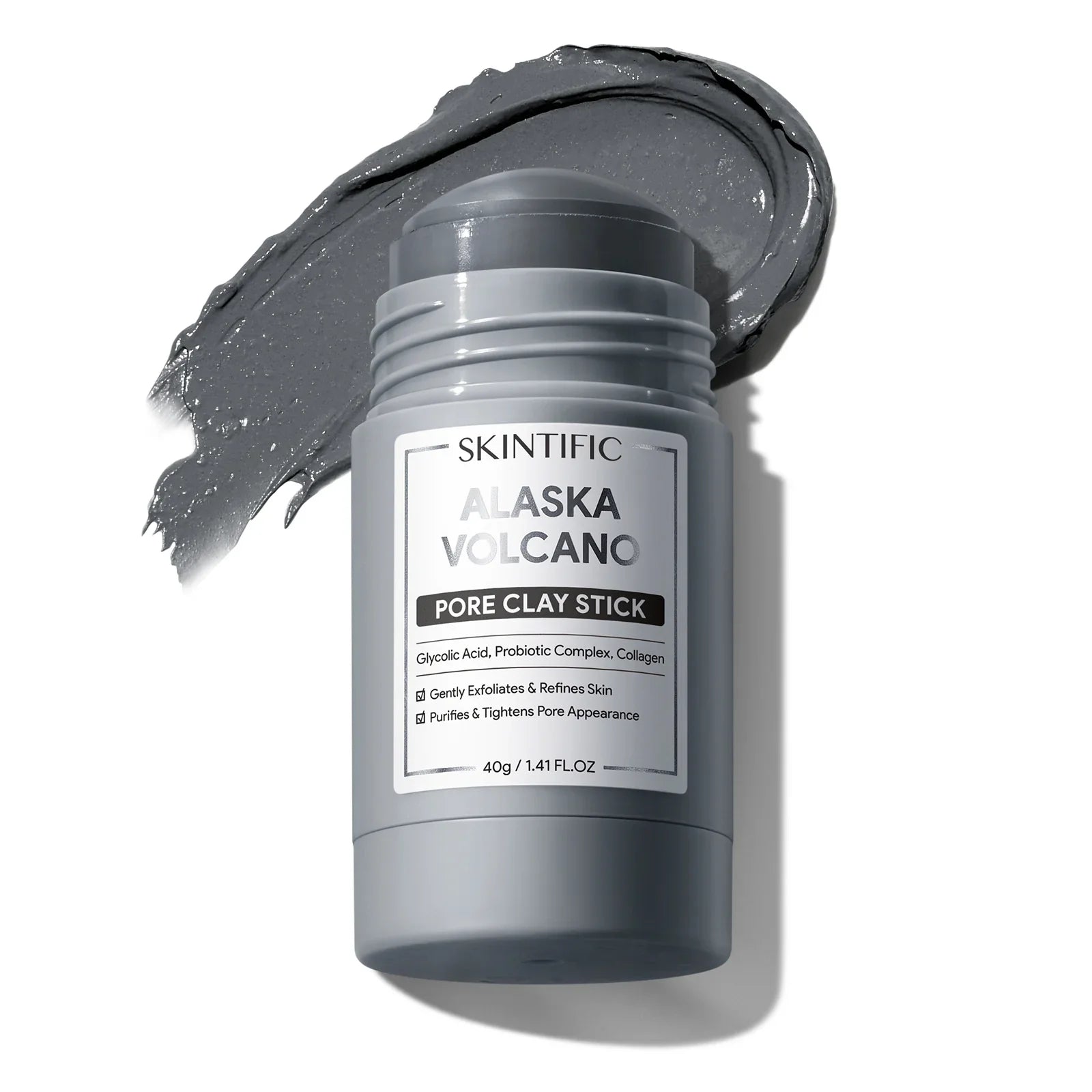 SKINTIFIC Alaska Volcano Blackhead&Pore Deep Cleansing Clay Mask Stick